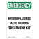 SignMission Hydrofluoric Acid Burns Treatment Kit Emergency Sign ...