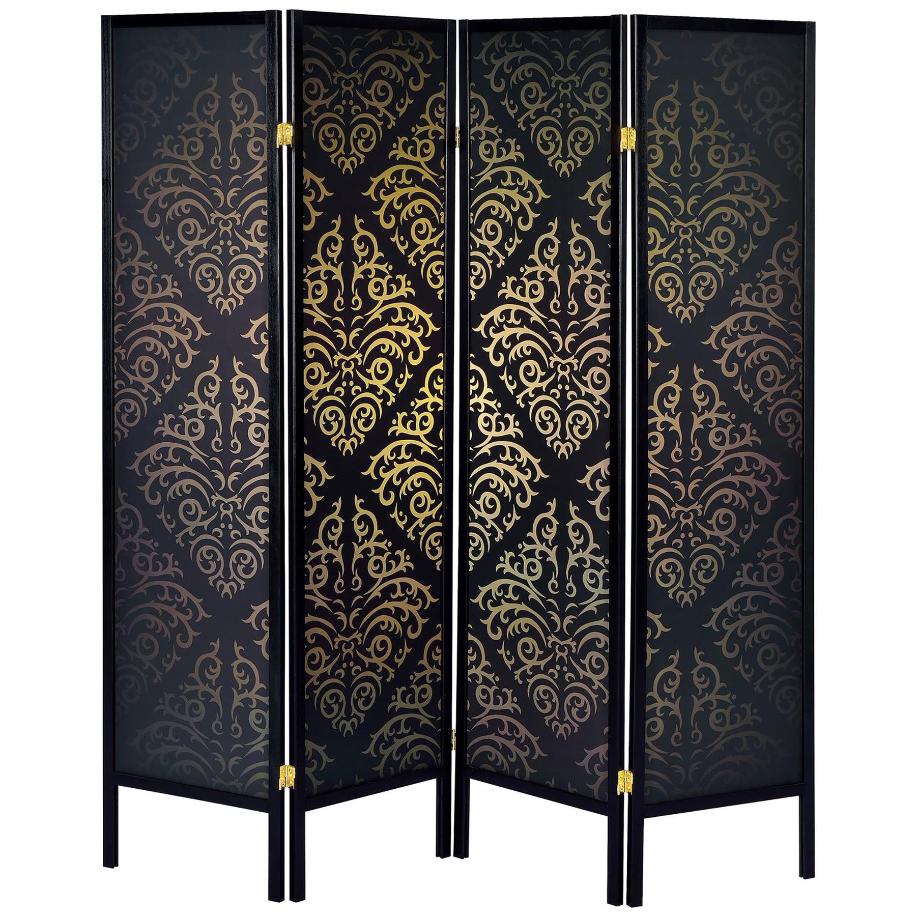 SnugglySolace Black 4 Screen For Privacy Partition - Traditional Style ...