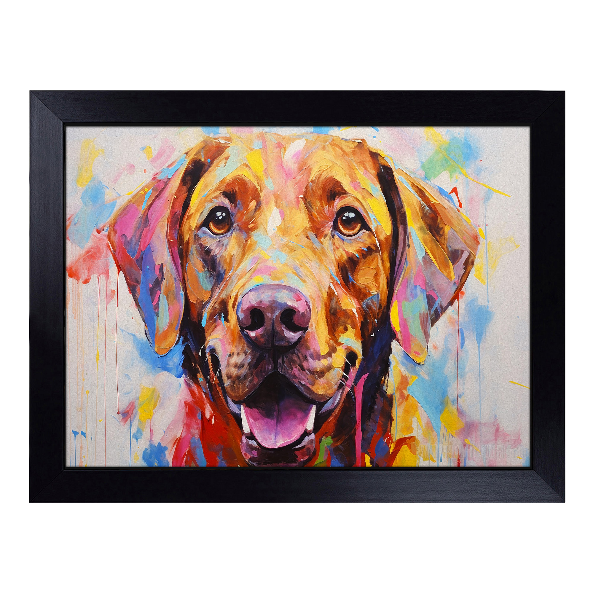 17 Stories Labrador Retriever Gestural Lap Tray with Cushion | Wayfair ...
