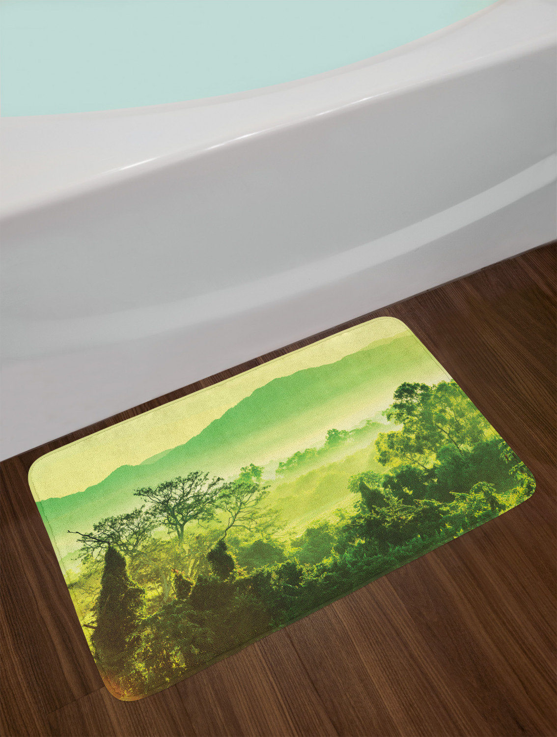 East Urban Home Landscape Bath Rug | Wayfair