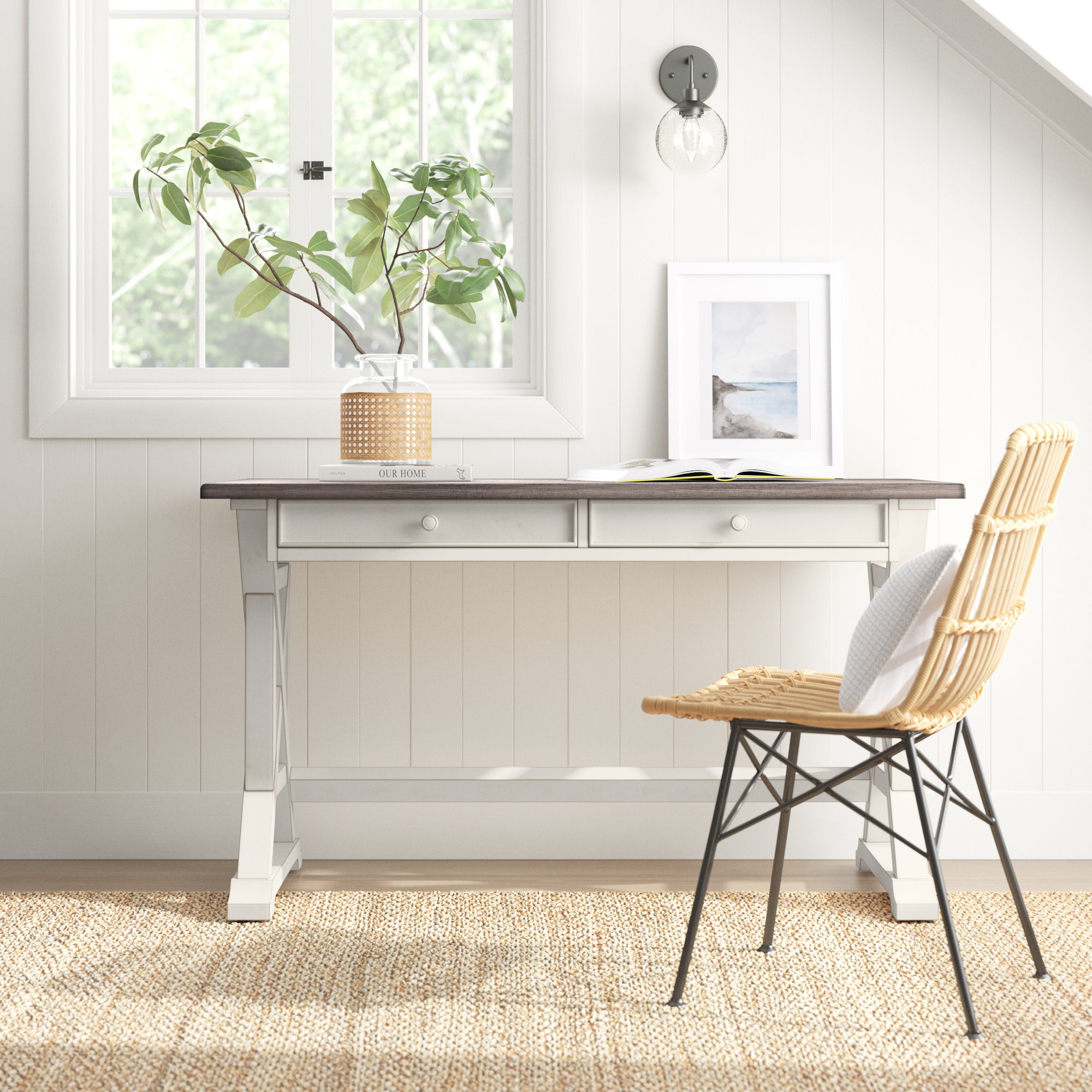 Laurel Foundry Modern Farmhouse® Highworth Desk & Reviews | Wayfair