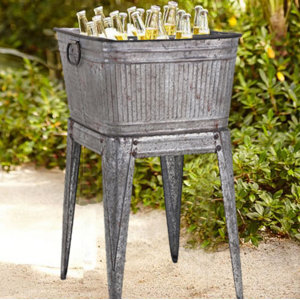 Gracie Oaks Galvanized 3 Tier Bucket & Reviews | Wayfair