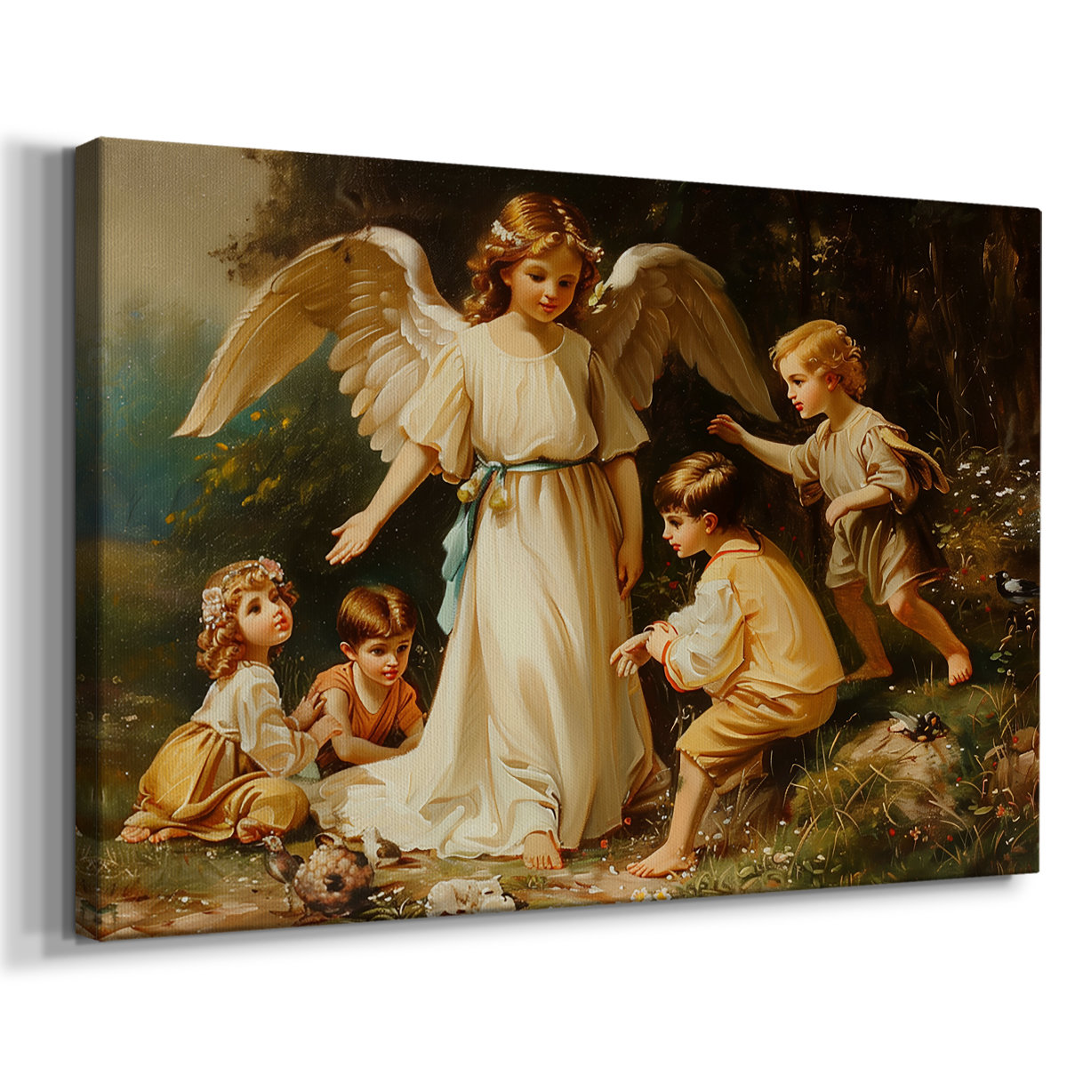 Charlton Home® Angels From Above-CX -Gallery Wrapped Cavas | Wayfair