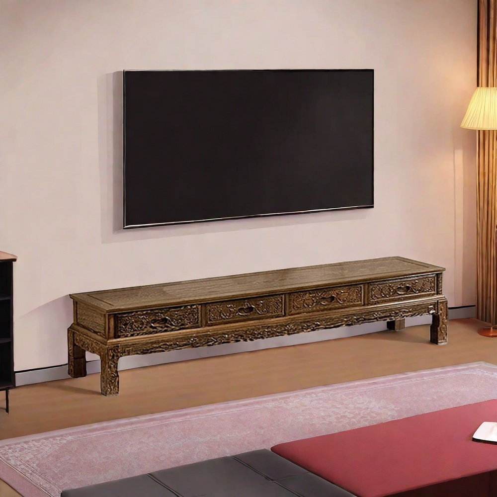 moonlight design Chinese chicken wing wood TV cabinet - Wayfair Canada