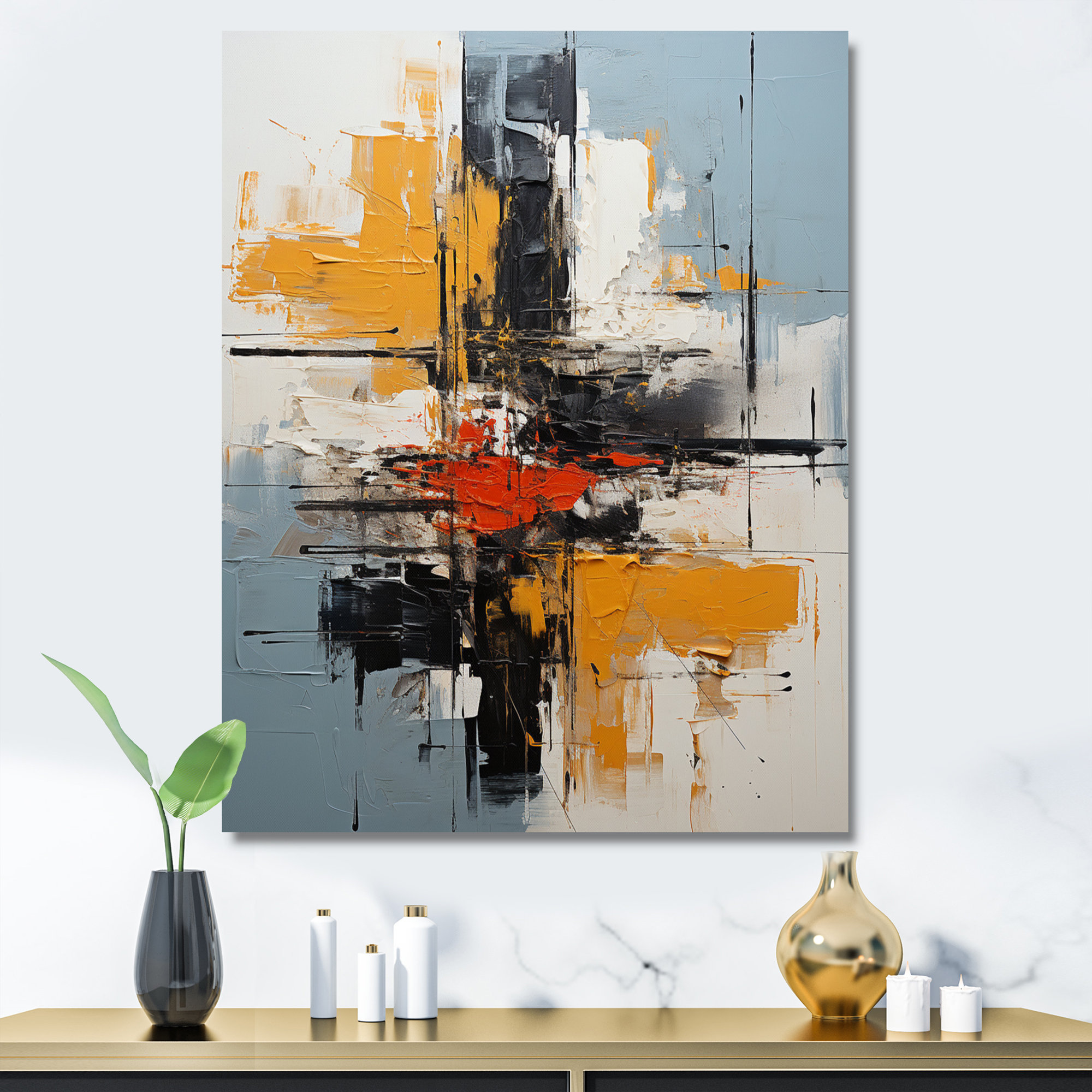 Wrought Studio™ Deconstructed Colorfields Minimal Abstract I - Abstract ...