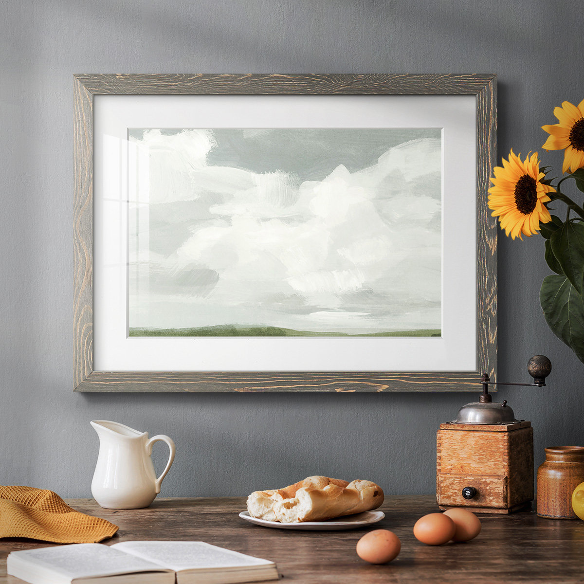 Brayden Studio® Gray Stone Sky I Framed On Paper Print | Wayfair