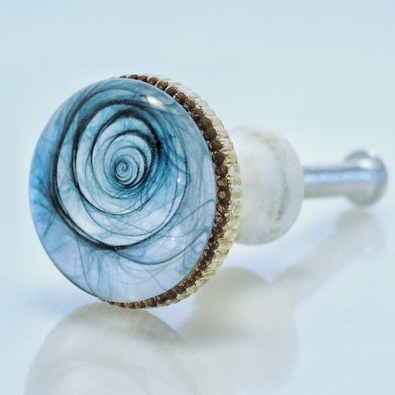 Charleston Knob Company Modern Art Design Knob in Whitewashed Pewter ...