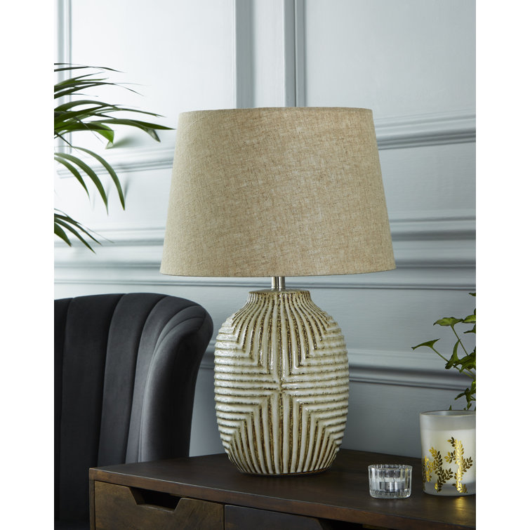 Bay Isle Home Adeli 51Cm Beige/Brown Desk Lamp | Wayfair.co.uk