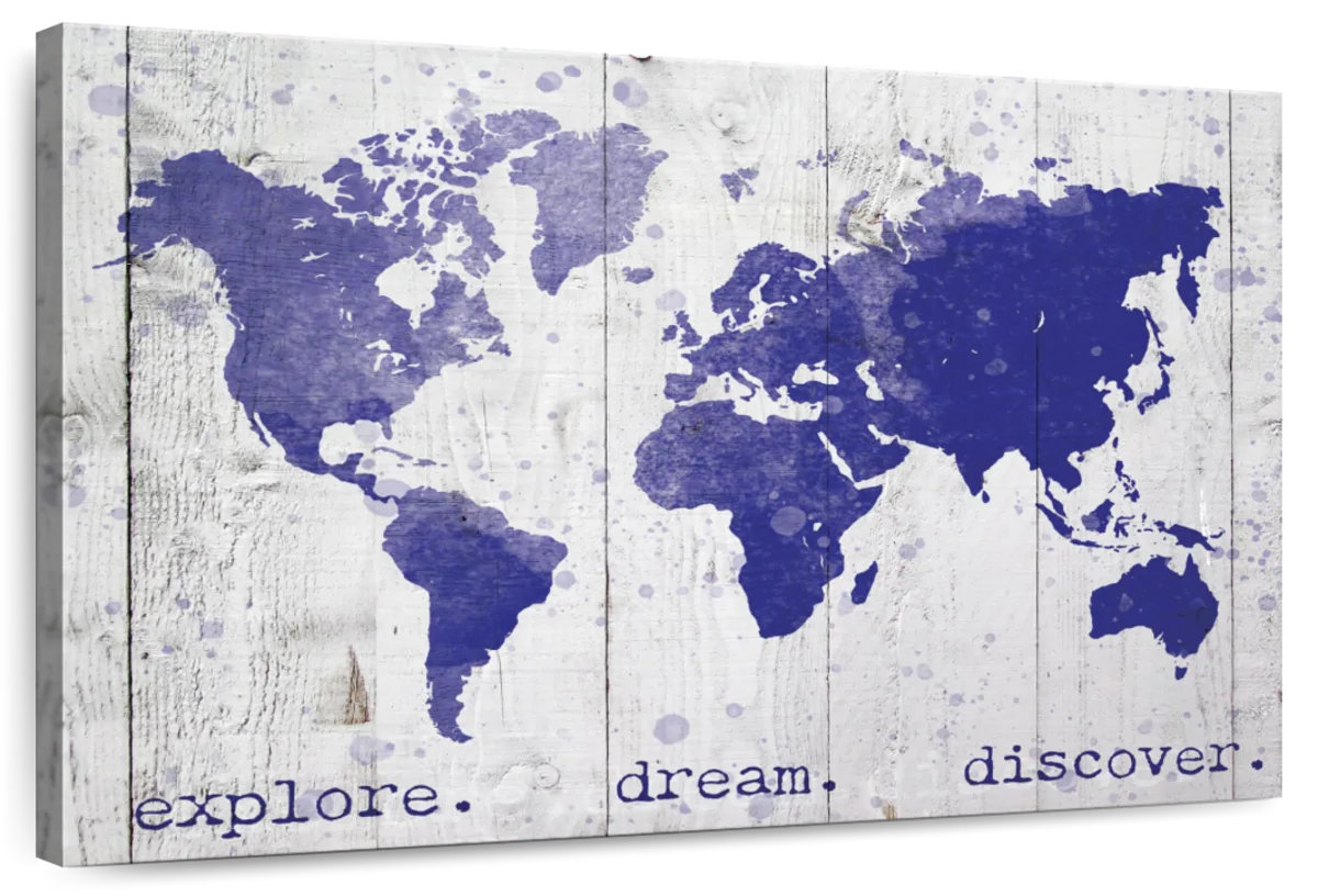 Ophelia & Co. Explore Dream Discover World Map | Wayfair