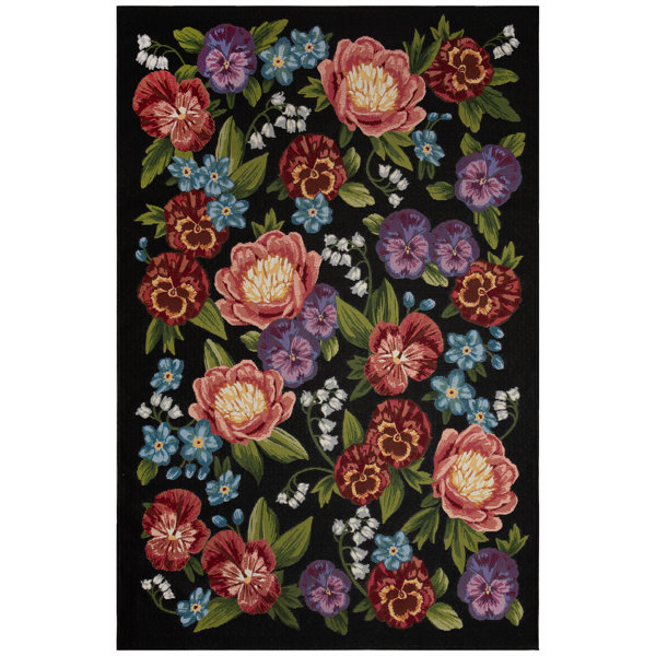 Winston Porter Kincaid Secret Garden Indoor/Outdoor Area Rug | Wayfair