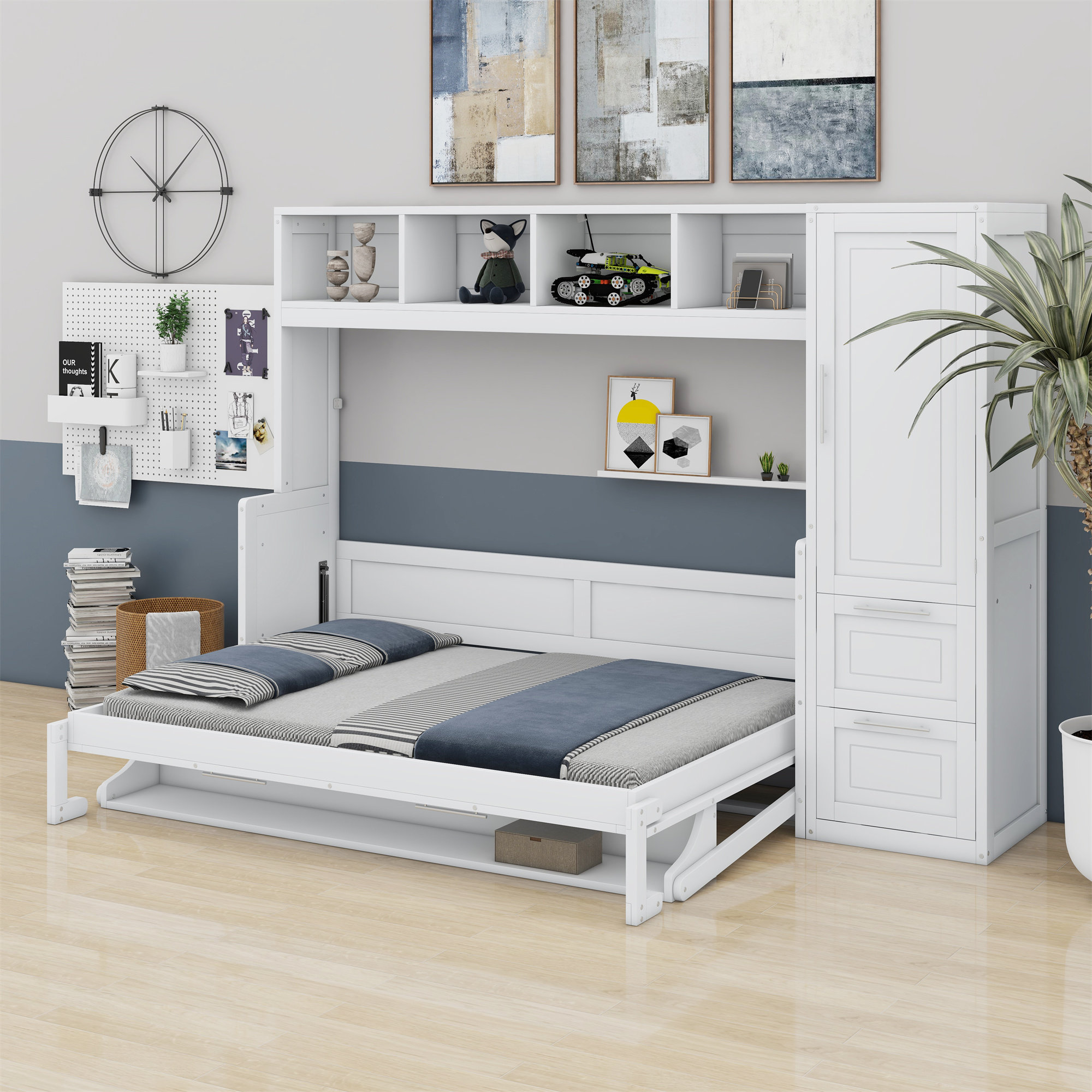 Hokku Designs Maykell Murphy Bed | Wayfair