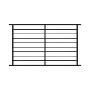 Fortress Building Products Fe26 Axis Steel Railing Level Panel ...