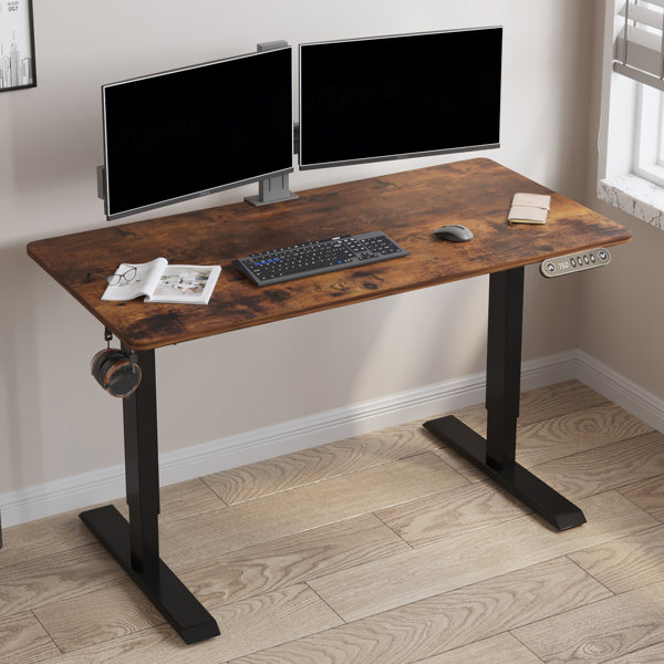 Inbox Zero Altamae Adjustable Height Standing Desk & Reviews - Wayfair ...