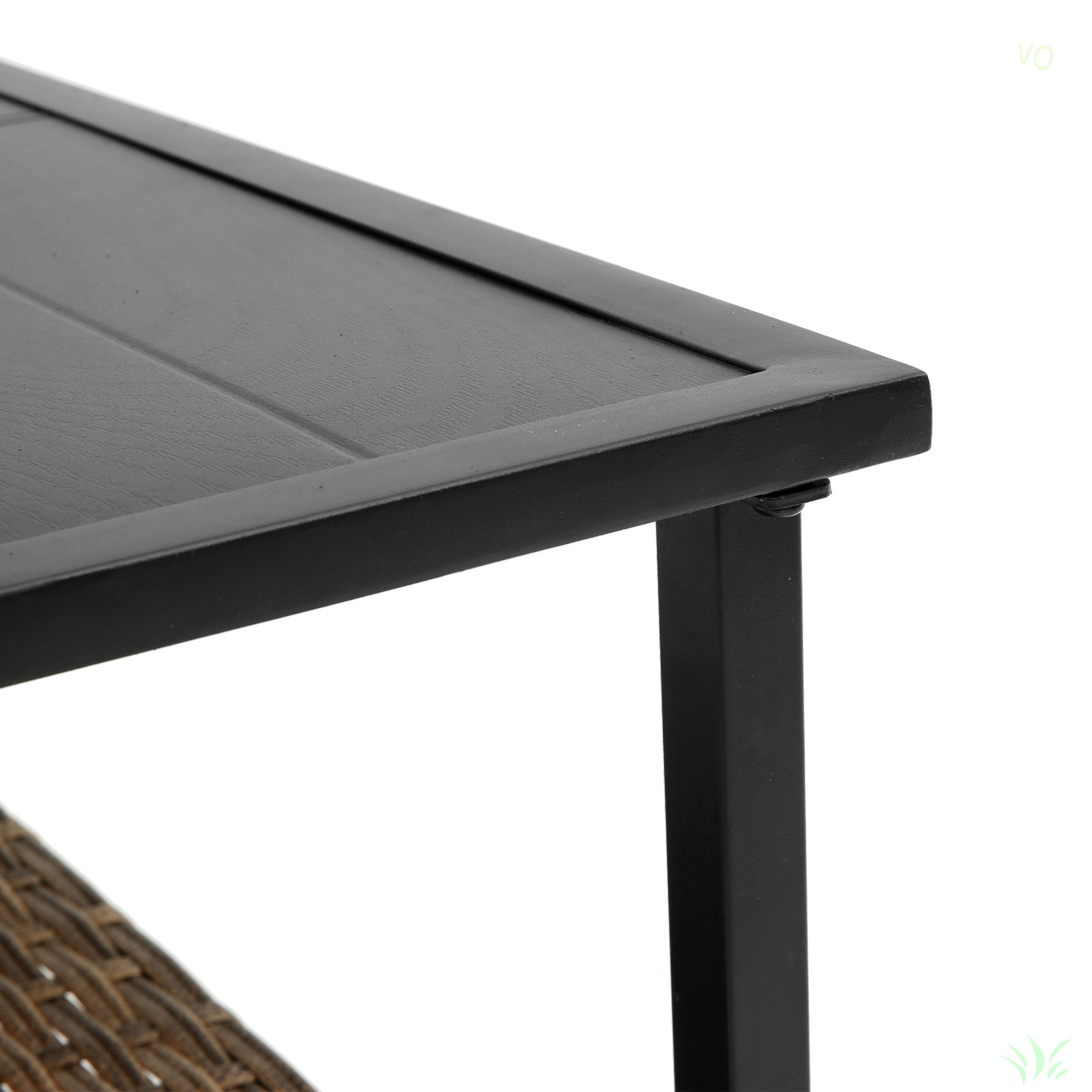 Gracie Oaks Patio 4 Piece Sectional Low Dining Conversation Sofa Set ...