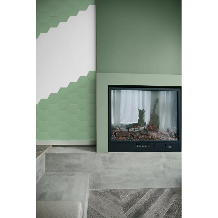 Avant Decor Bex 6" x 6.9" Hexagon Stone Composite Peel & Stick Wall ...