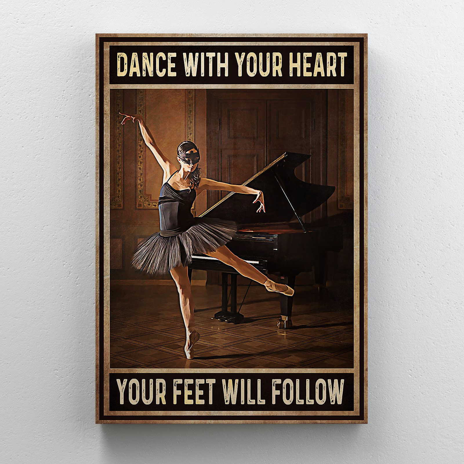 Trinx Girl Dancing Near Piano - Dance With Your Heart - 1 Piece ...