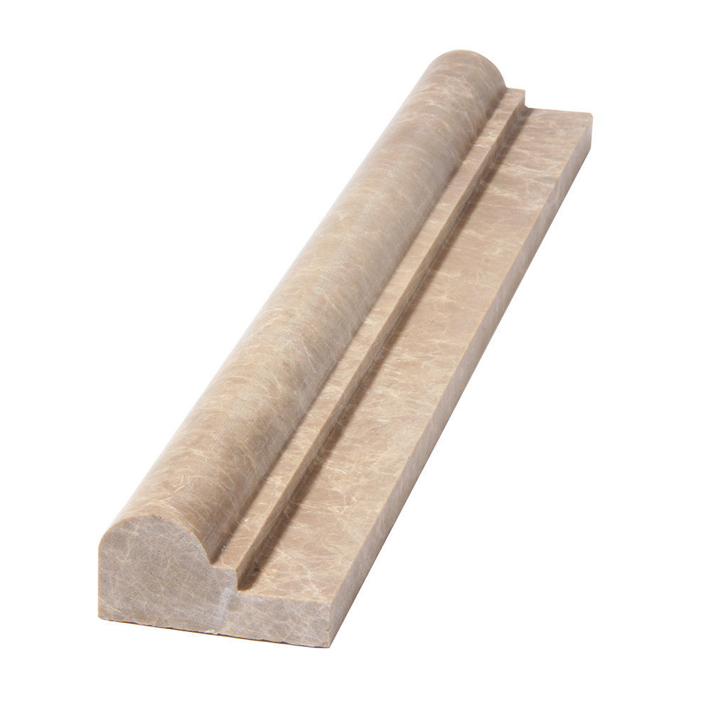 Seven Seas Collection Emperador Light 12" x 2" Polished Marble Chair ...