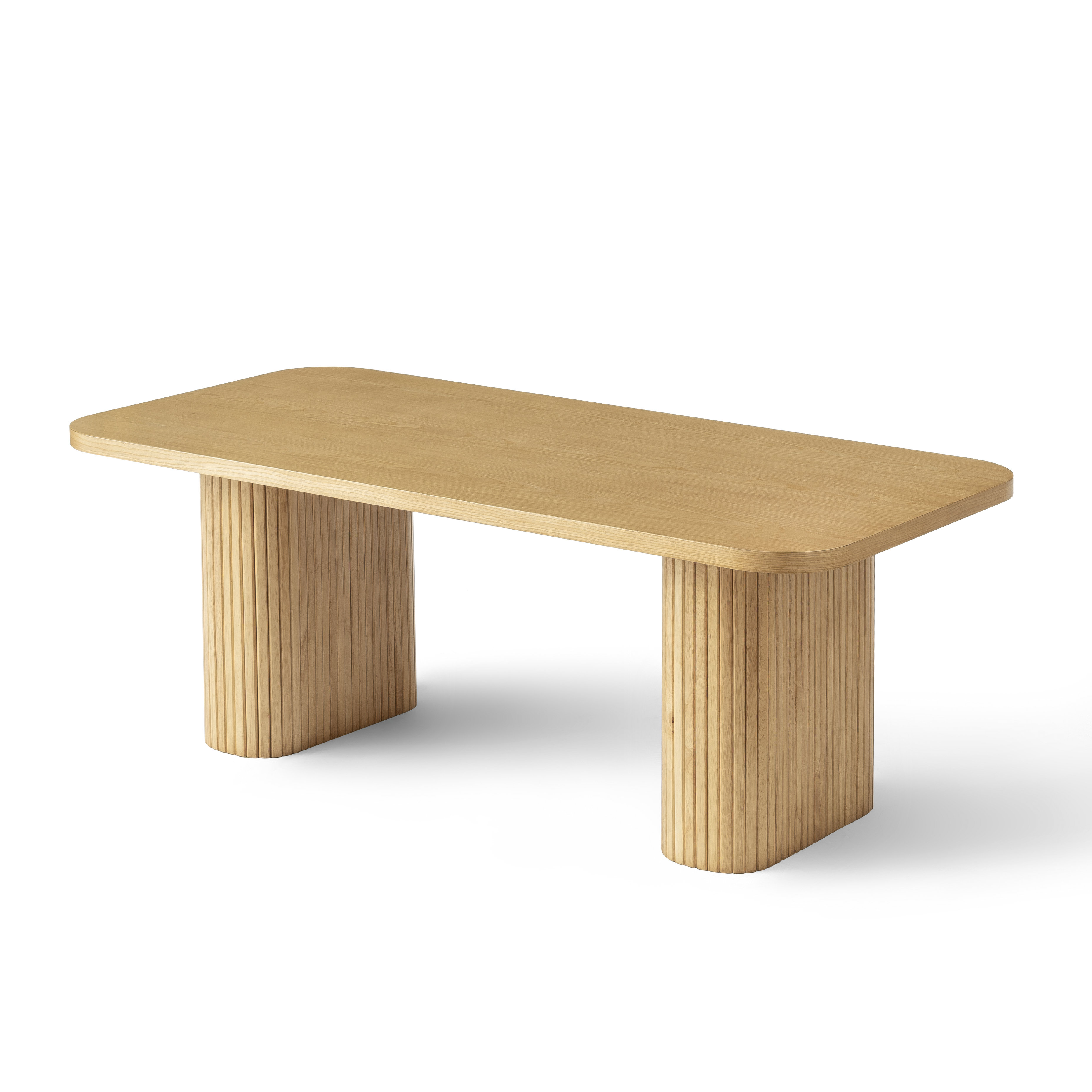 Latitude Run® Charleily Modern Wood Coffee Table with Sled Legs | Wayfair