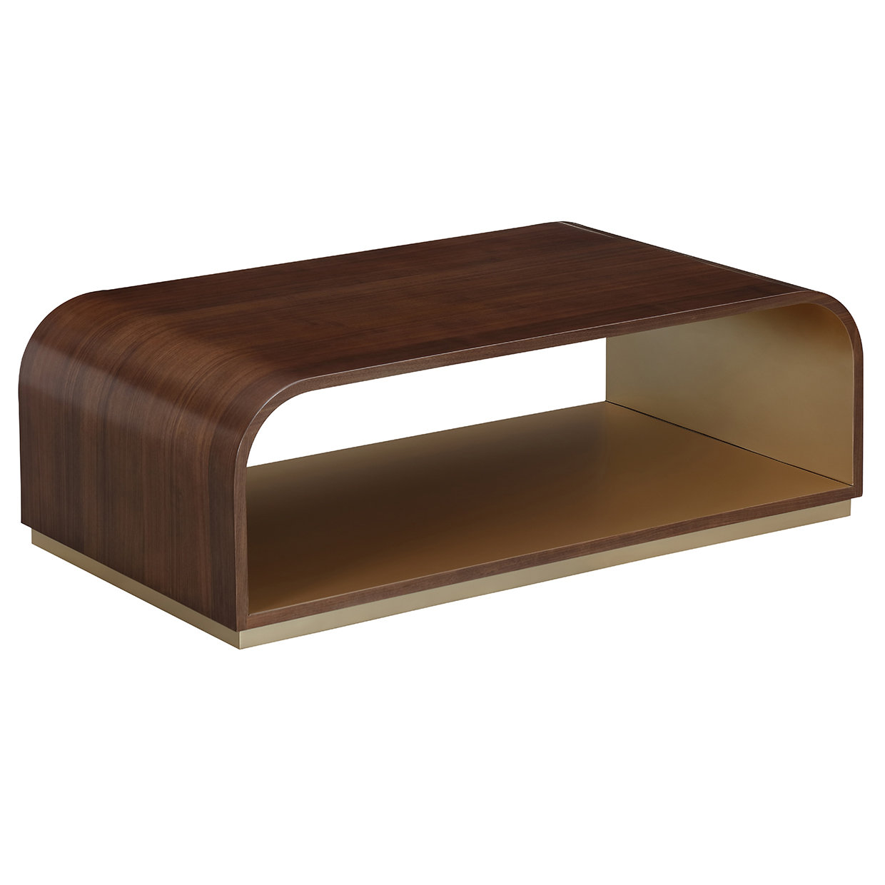 Michael Amini Houston Cocktail Table - Walnut | Perigold