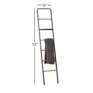 Sand & Stable™ Black Metal 6 Rack Ladder & Reviews | Wayfair