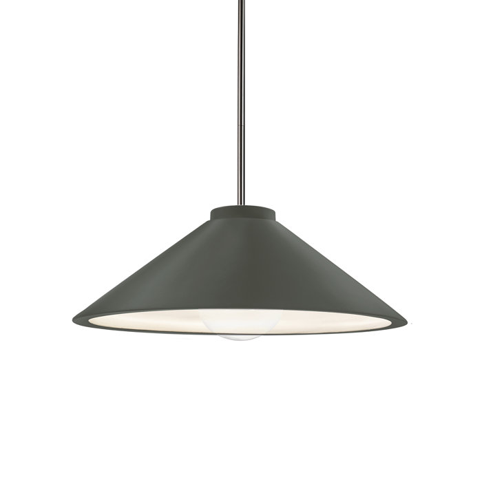 1 - Light Cone Cone LED Pendant with Metal Accents | AllModern