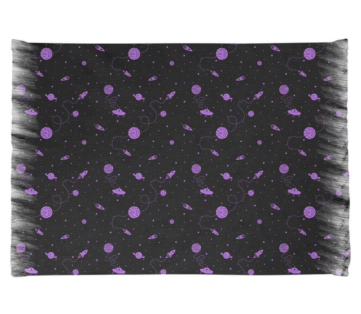 East Urban Home Mcguigan Outer Space Black/Purple Area Rug - Wayfair Canada