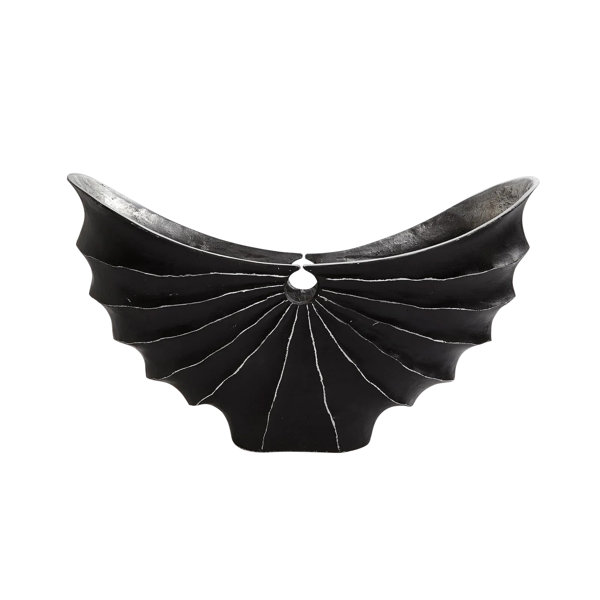 Global Views Atlantis Centerpiece-Antique Black | Wayfair