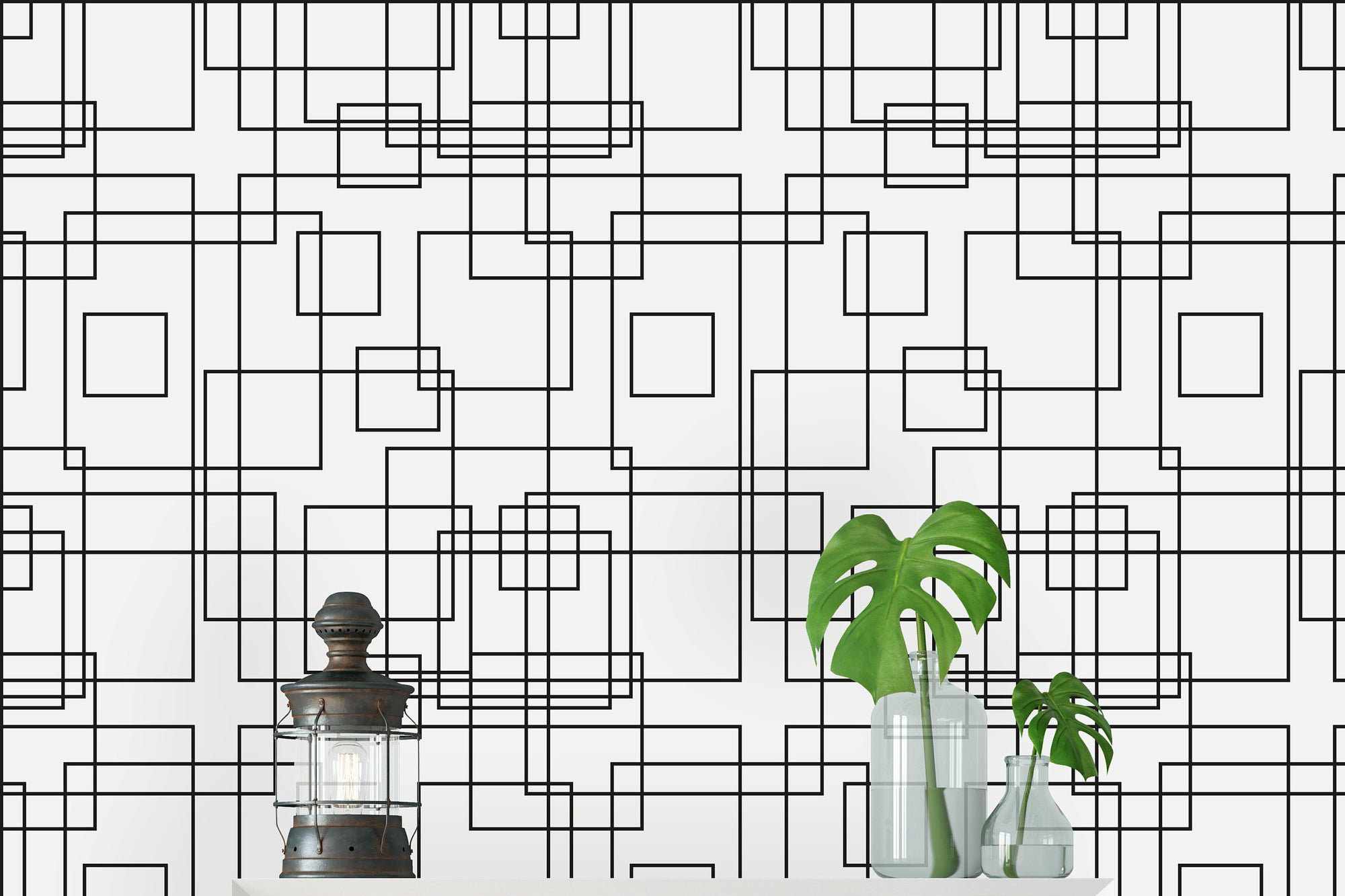 UniQstiQ Geometric Simple Print Paintable Wall Mural | Wayfair