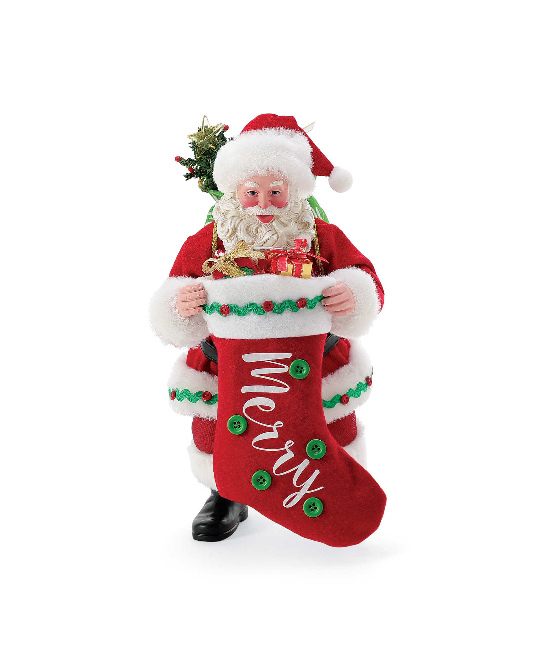 Possible Dreams Christmas Traditions The Big Stocking Santa 10.5in ...