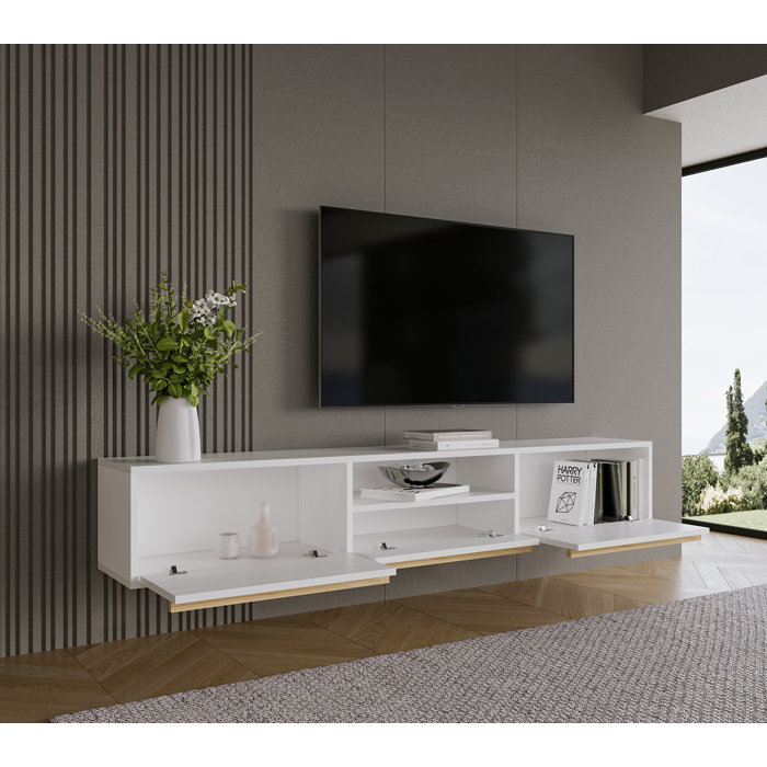 Wrought Studio Hawana 71" Modern and Minimalist Wall Mounted Floating ...