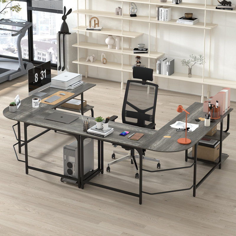 Trent Austin Design® L-Shaped Metal Base Desks & Reviews | Wayfair