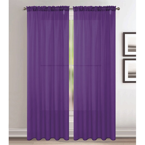 JENIN HOME FURNISHING Polyester Blackout Curtain Pair | Wayfair