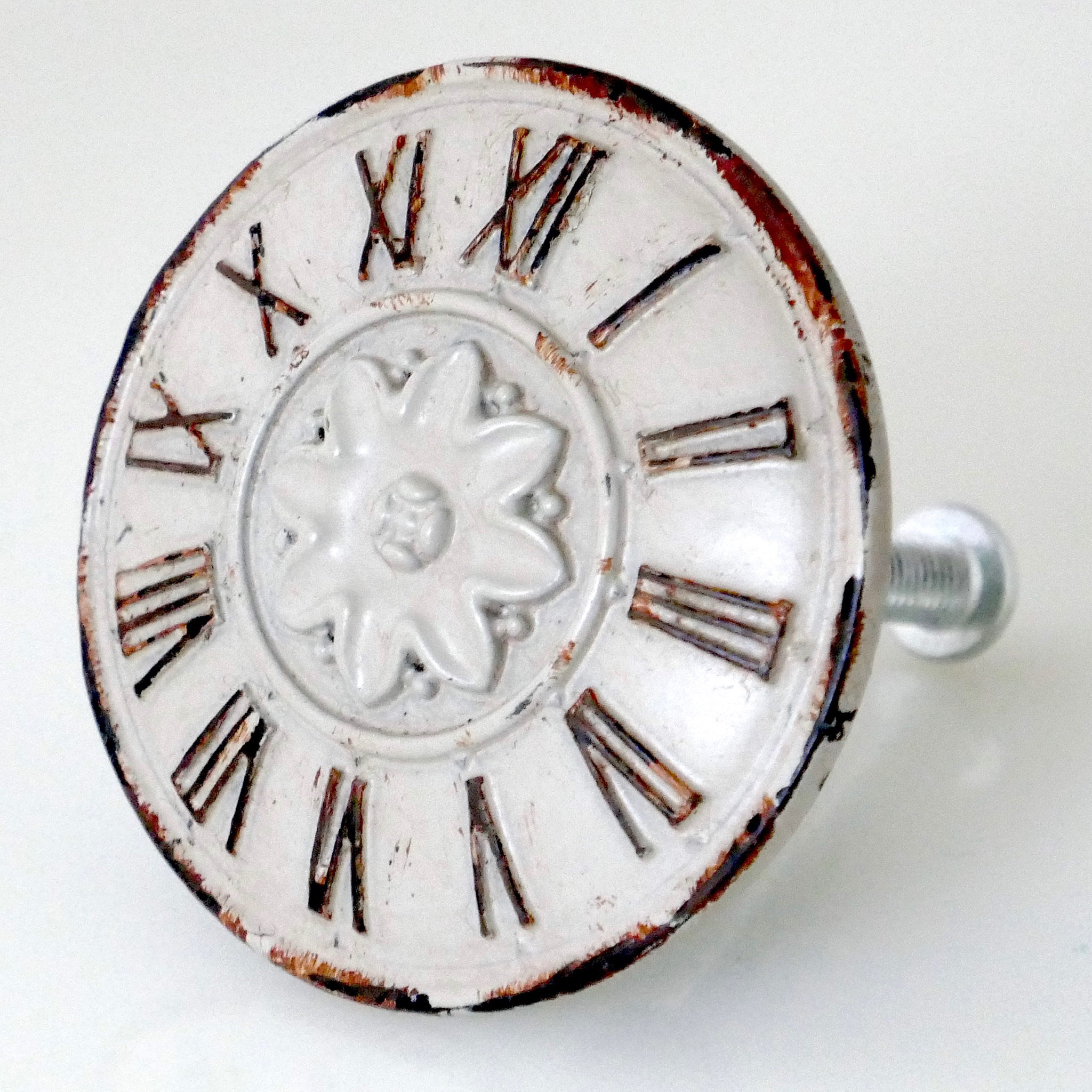Charleston Knob Company Vintage Whitewashed Clock Knob & Reviews | Wayfair