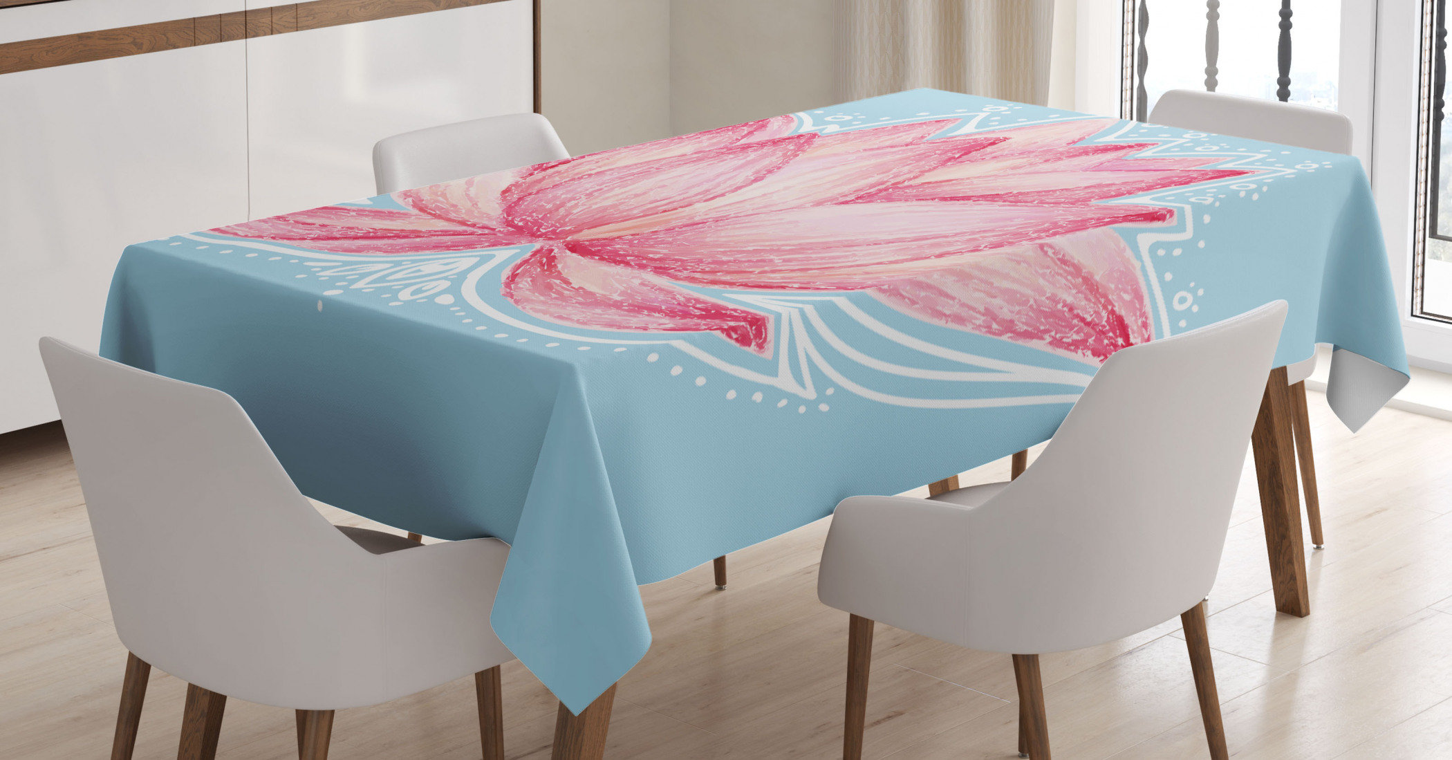 East Urban Home Gardening Illustration of a Lotus Flower Botanical ...