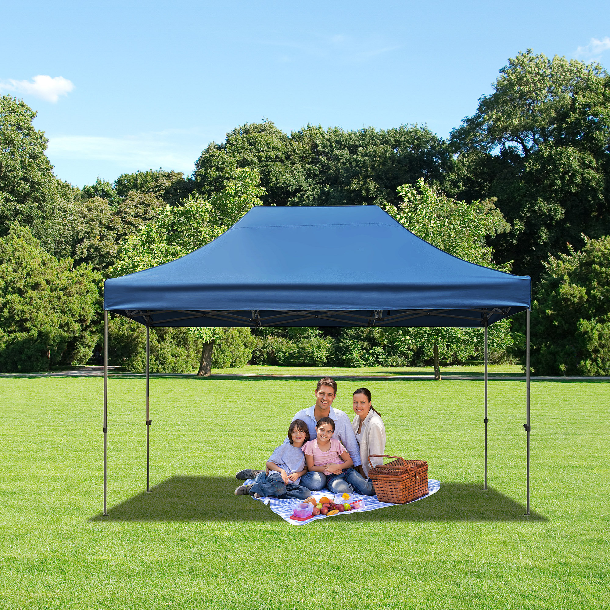 BVNECXP Pop Up Canopy Tent, Heavy Duty Party Tent With 4 Sidewalls UV ...