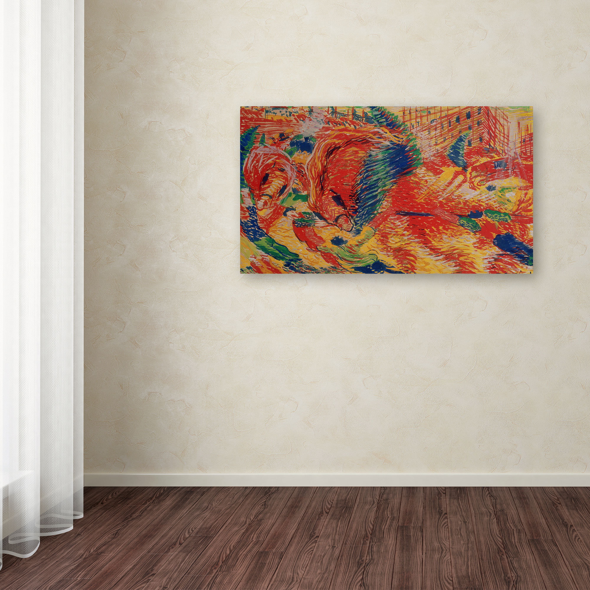 Trademark Fine Art "The City Rises 1911" Painting Print on Wrapped ...