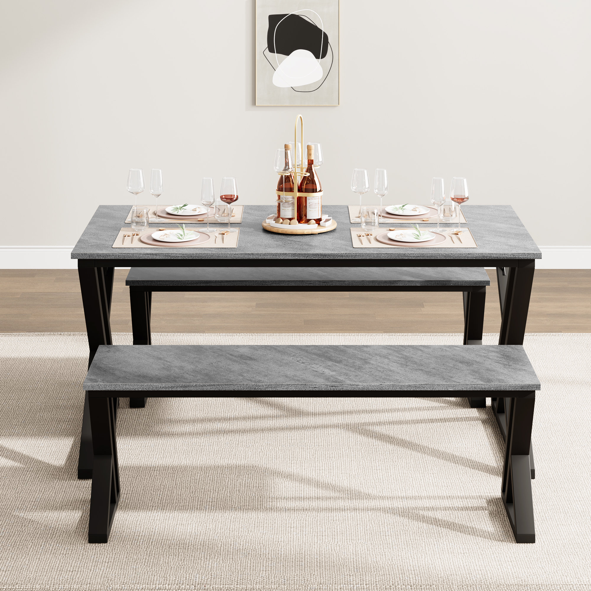 Ebern Designs Dining Table Set For 4 - Wayfair Canada