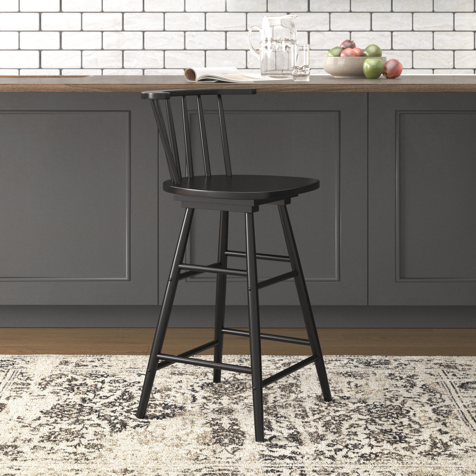 Lark Manor Ray Swivel Counter Stool & Reviews | Wayfair