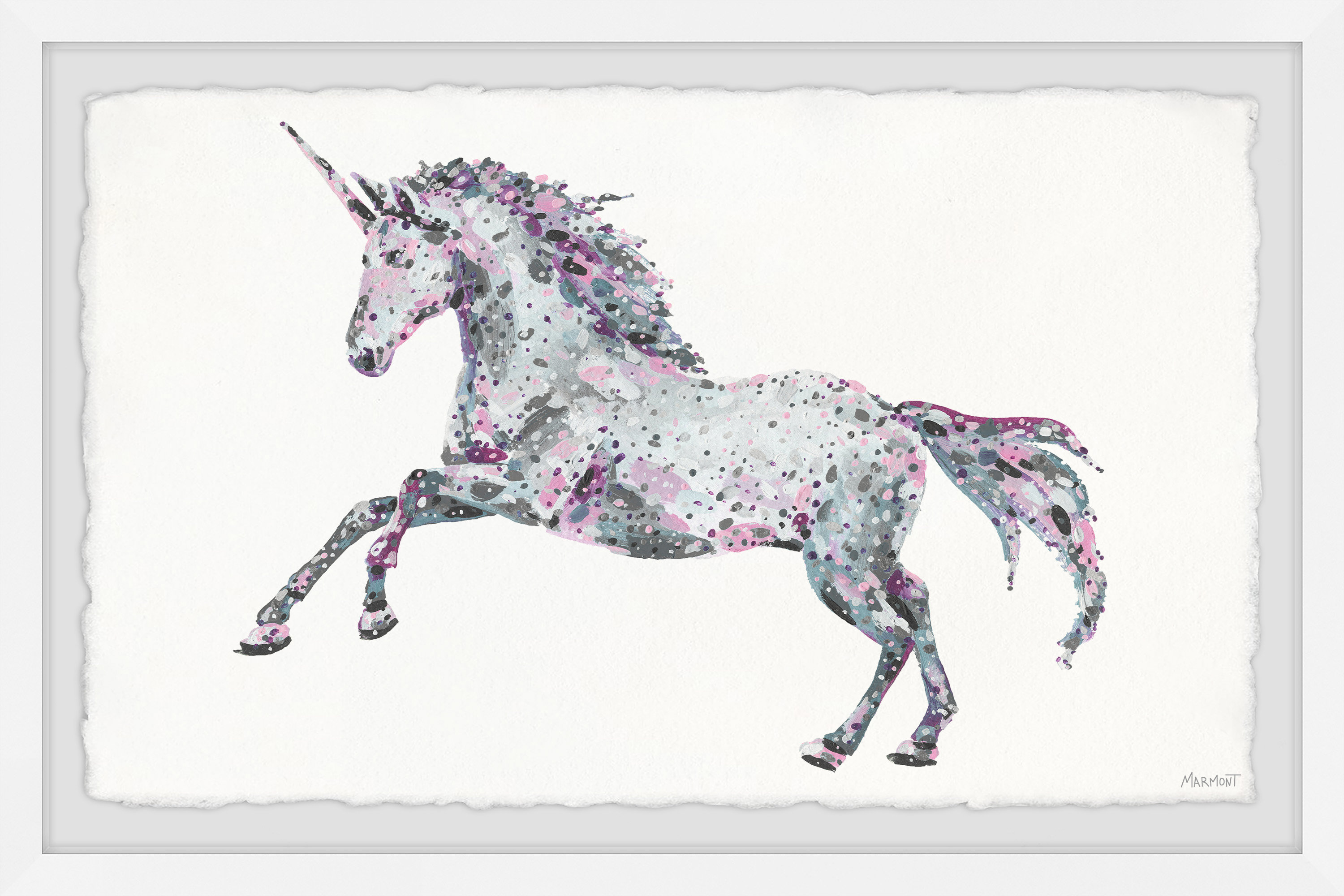 Isabelle & Max™ Bondy Unicorn Framed Art | Wayfair