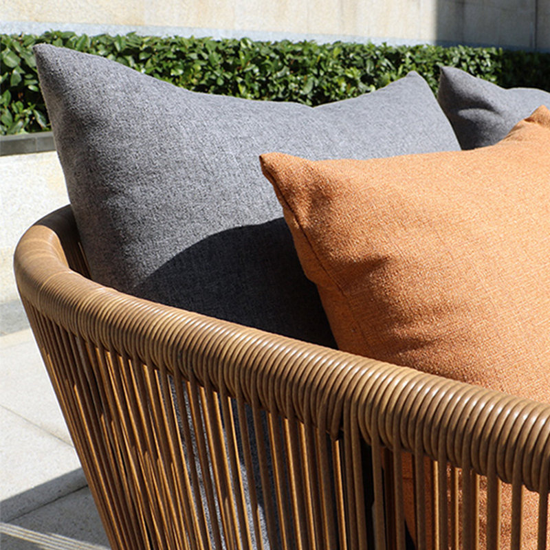 Corrigan Studio® Modern Leisure Outdoor Plastic Wicker Chair | Wayfair