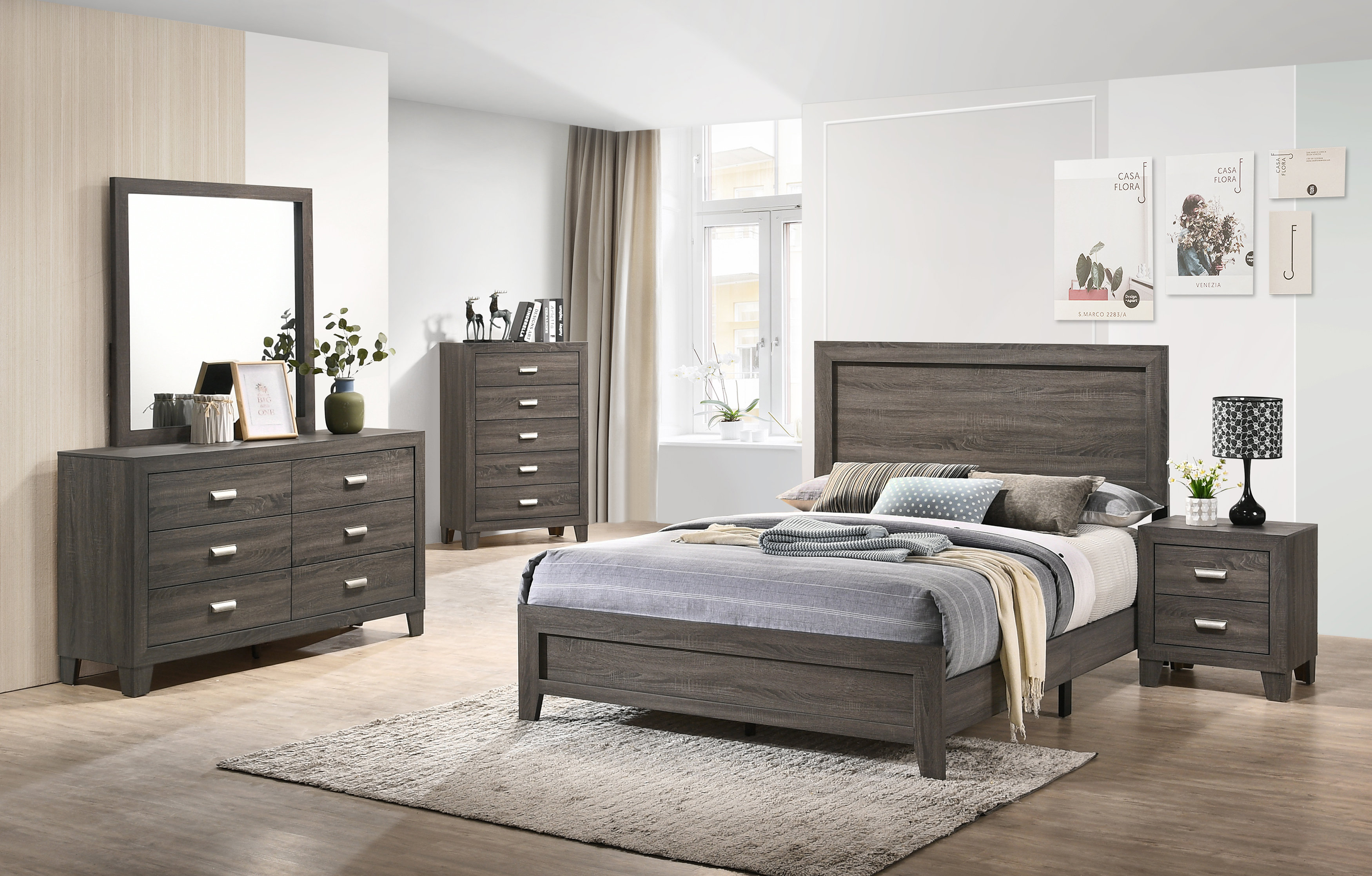 Union Rustic Aaylah Standard 5 Piece Bedroom Set & Reviews | Wayfair