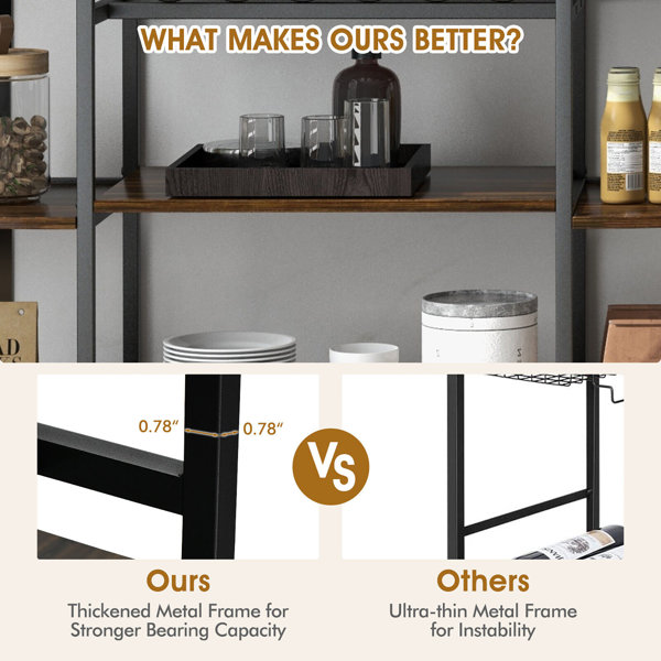 Wrought Studio Donyea 16'' Wine Bar & Reviews | Wayfair