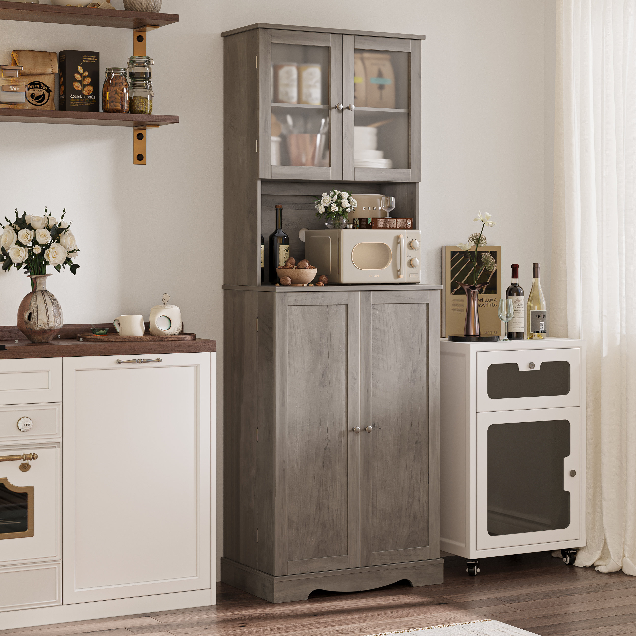Lark Manor™ Anko 71.2" Kitchen Pantry & Reviews | Wayfair