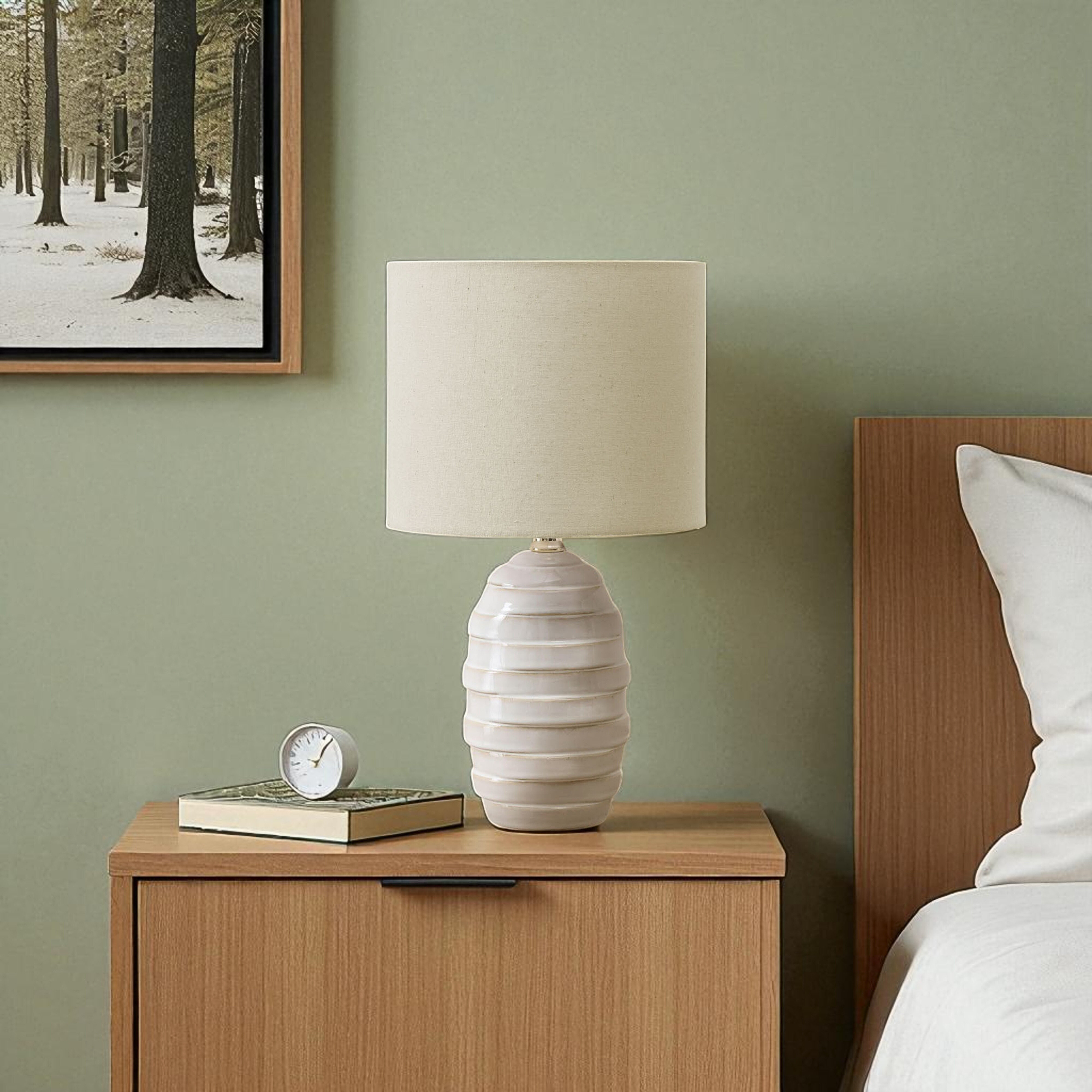 Ebern Designs Ivory Ceramic Table Lamp - Wayfair Canada