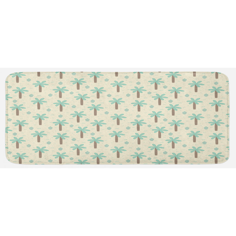 East Urban Home Palm Tree Kitchen Mat - Wayfair Canada