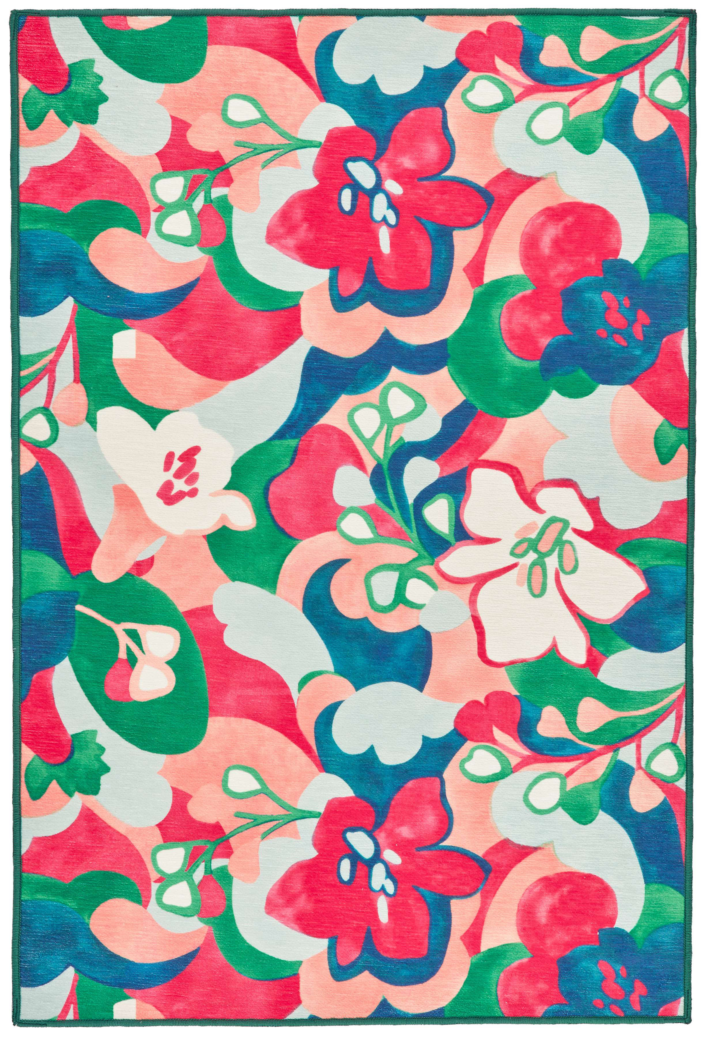 Dash and Albert Rugs Dreamy Daisies Multi Machine Washable Rug | Wayfair