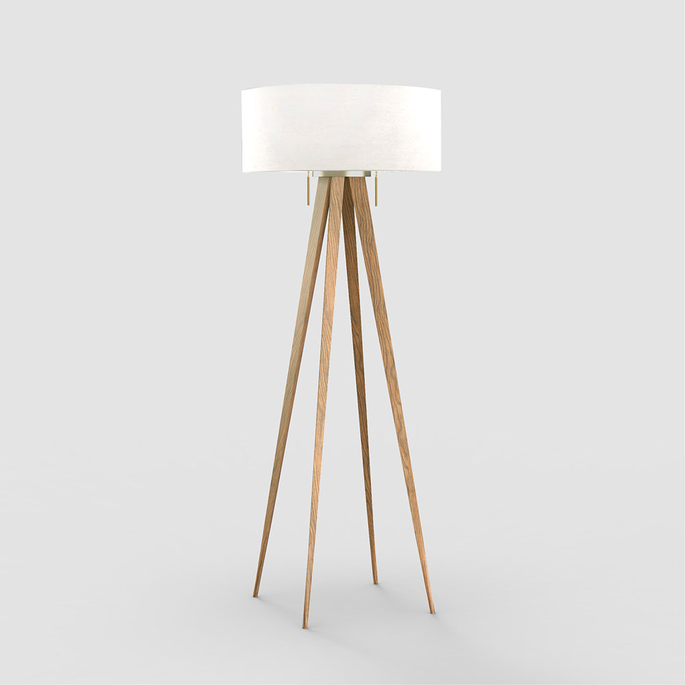 Nova of California Quattro Floor Lamp - Natural Ash - Wayfair Canada