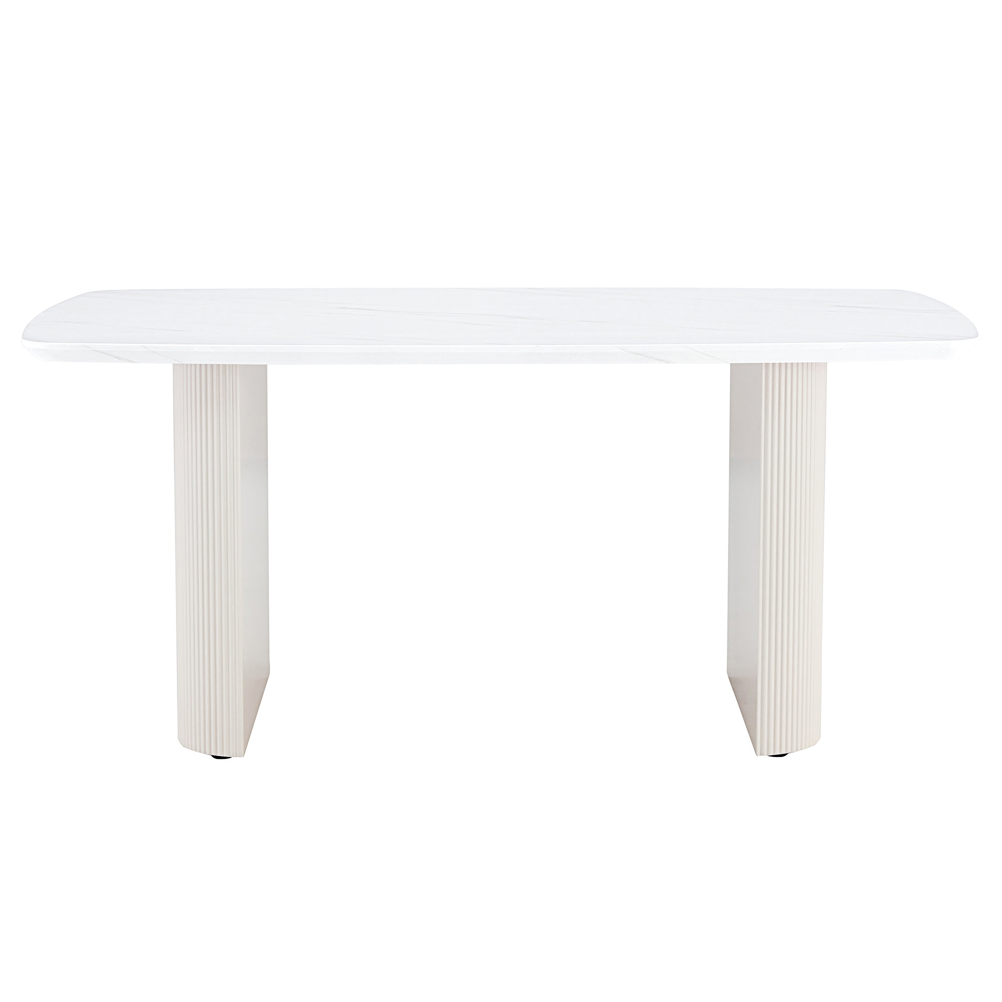 Latitude Run® Cream Style MDF Dining Table.It Is A Furniture With A ...