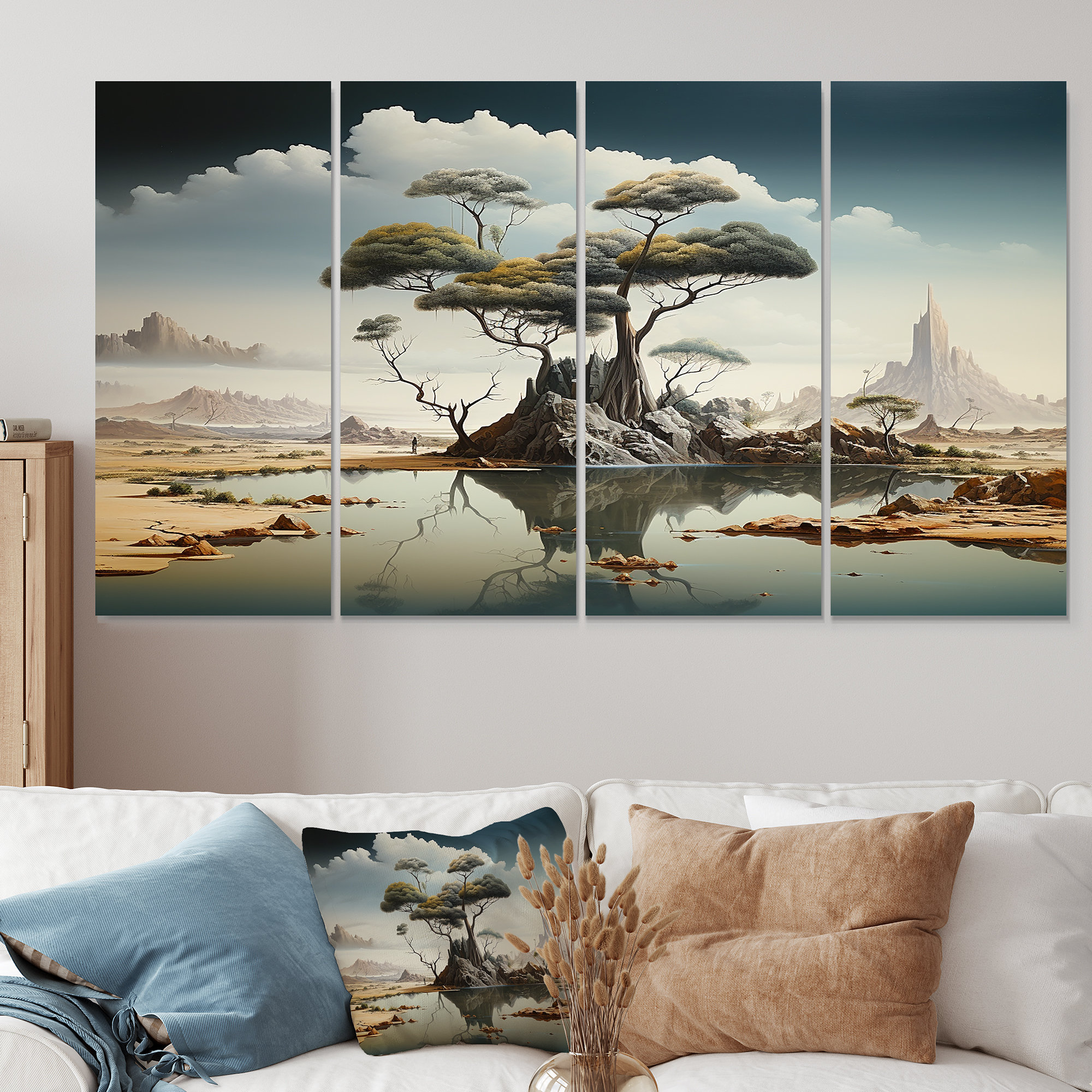 Latitude Run® Surrealism Tree Landscape II - Abstract Landscapes 4 ...