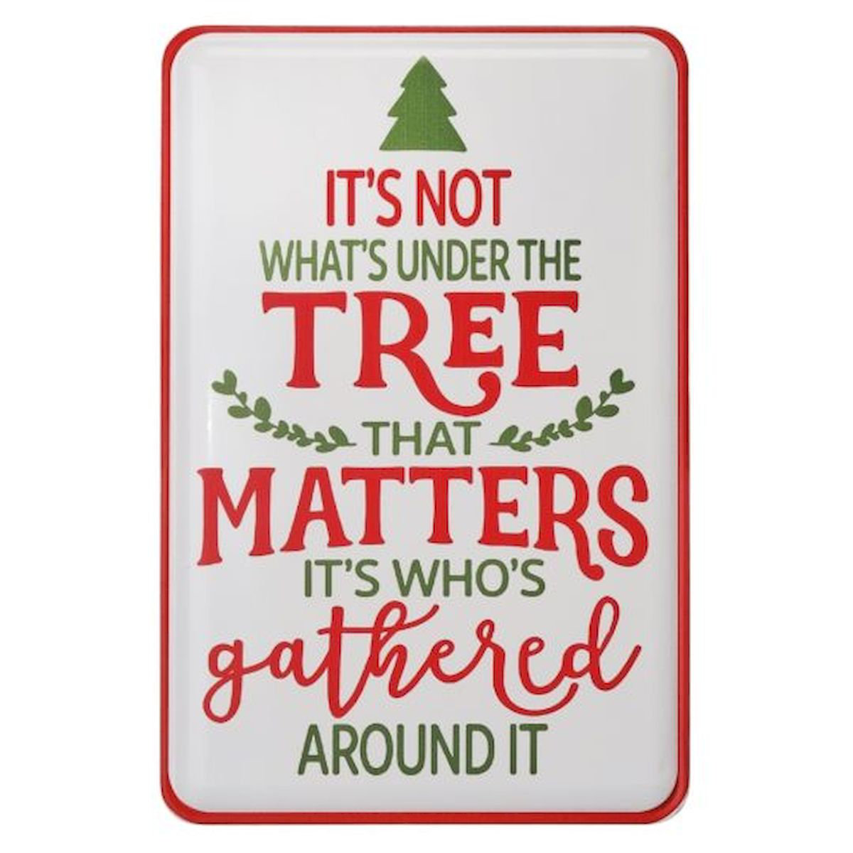 The Holiday Aisle® Christmas Phrase It's Not What's Under the Tree That ...